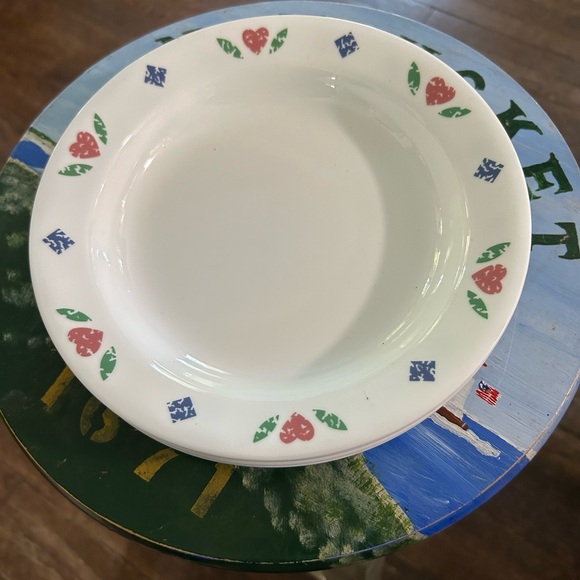 Corelle | Dining | Vintage Soup Plates In The Quilt Pattern By Corelle ...